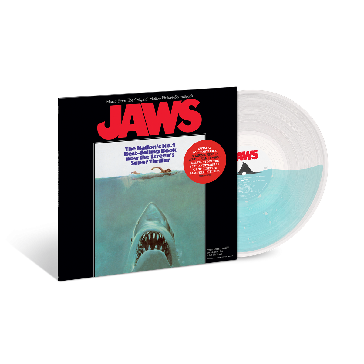 Jaws (50th Anniversary) Shark-Infested Water-Filled LP - Deutsche ...